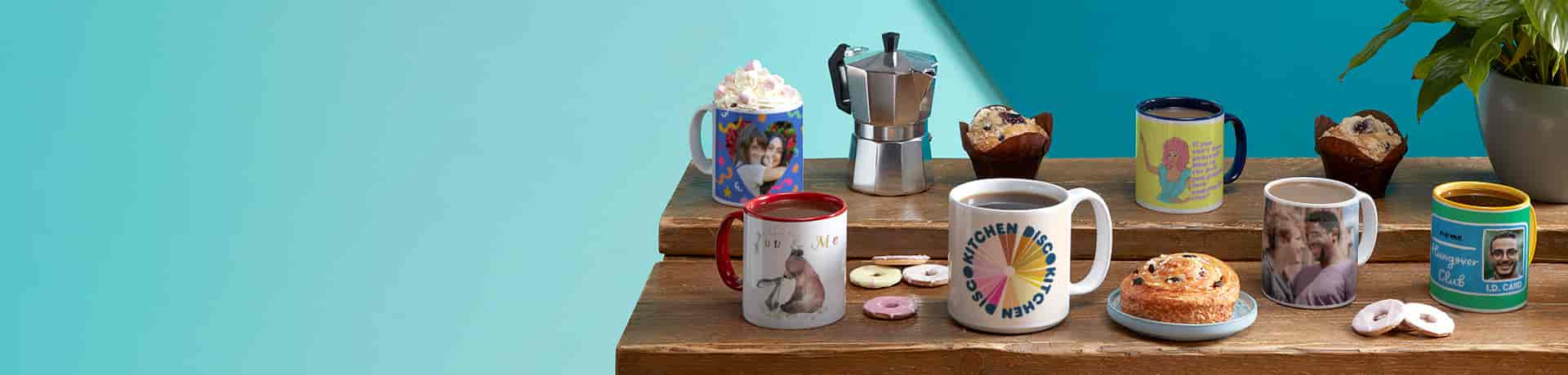 Personalised Mugs - Custom Photo & Text Mugs | Funky Pigeon