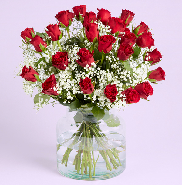 Two Dozen Red Rose Bouquet | Funky Pigeon