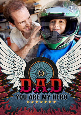 Dad You Are My Hero Father's Day Card | Funky Pigeon