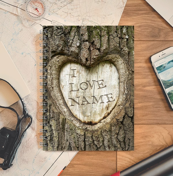 Carved Tree Notebook | Funky Pigeon