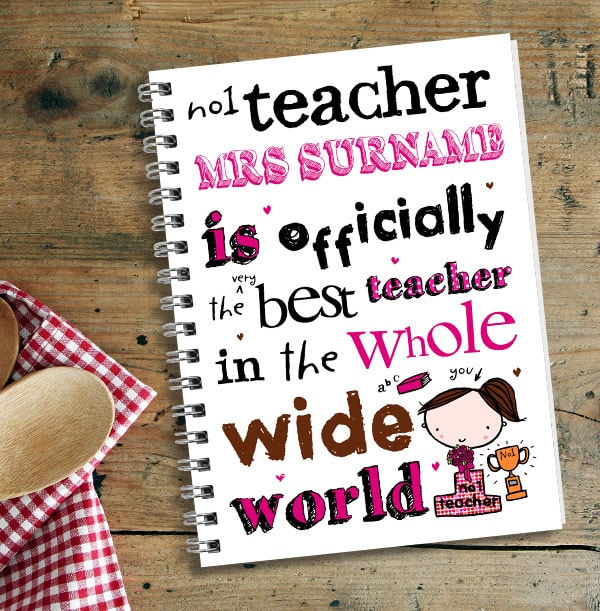 Very Lovely Miss Notebook | Funky Pigeon IE