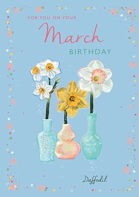 March Birthday Card | Funky Pigeon