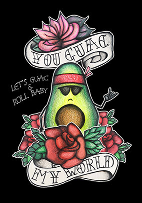 Guac and Roll Personalised Card | Funky Pigeon IE