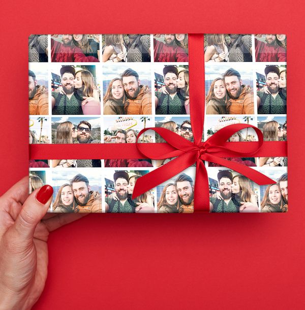 Photo Grid Wrapping Paper | Funky Pigeon