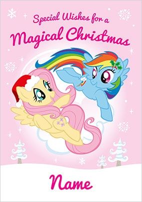 My Little Pony - Magical Christmas Personalised Card | Funky Pigeon