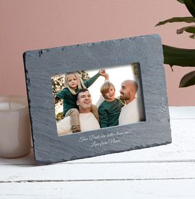 Personalised Slate Photo Frames | Funky Pigeon