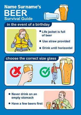 Safety On Board - Beer Survival Guide | Funky Pigeon