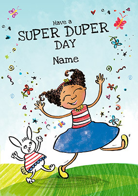 Have a Super Duper Day Personalised Card | Funky Pigeon