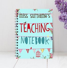 Teacher Notebooks - Personalised | Funky Pigeon