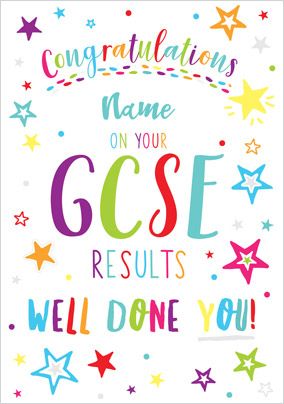 GCSE Results Personalised Card | Funky Pigeon