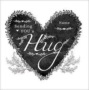 Sending You a Hug Personalised Card | Funky Pigeon
