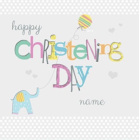 Happy Christening Day Personalised Card | Funky Pigeon
