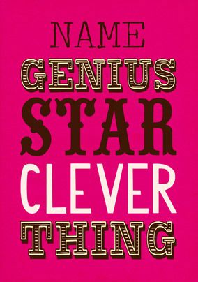 Word Play - Clever Thing | Funky Pigeon