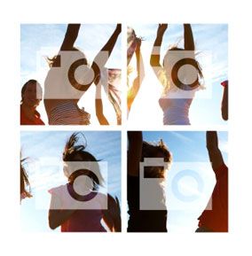 2x2 Square White Border | Funky Pigeon