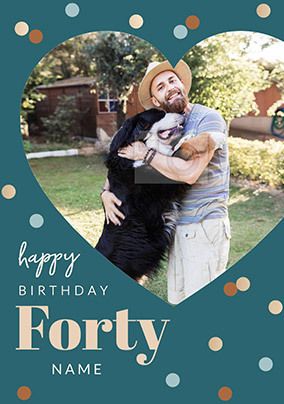 40TH For Him Birthday Card | Funky Pigeon