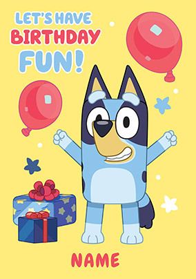 Bingo & Bluey Personalised Birthday Card🐥 Descubra a emoção dos jogos ...