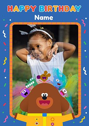 Hey Duggee Photo Birthday Card | Funky Pigeon