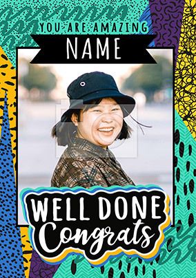 Amazing Photo Congratulations Card | Funky Pigeon