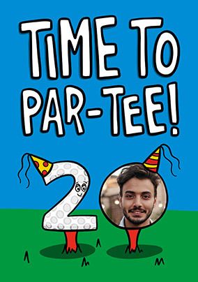 Time to Par-tee Birthday Card | Funky Pigeon