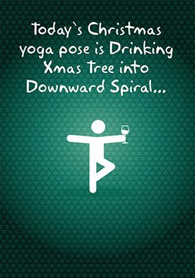 Christmas Yoga Pose Card | Funky Pigeon