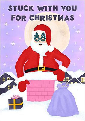 Stuck With You Christmas Card | Funky Pigeon