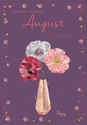 August Birthday Card | Funky Pigeon