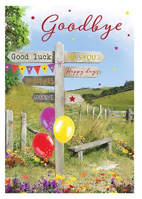 Goodbye and Good Luck Card | Funky Pigeon