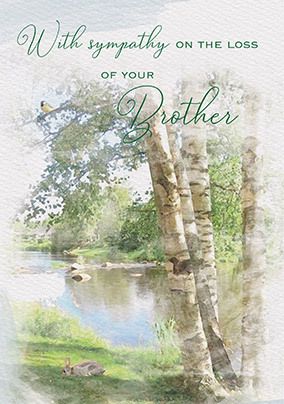 Loss Of Brother Sympathy Card | Funky Pigeon