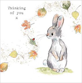 Thinking of You Bunny Card | Funky Pigeon