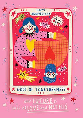 Love and Netflix Anniversary Card | Funky Pigeon