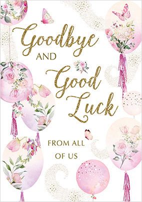 Goodbye And Good Luck From All Card | Funky Pigeon