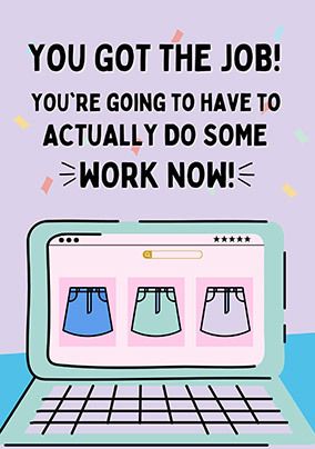 Actually Do Some Work Card | Funky Pigeon