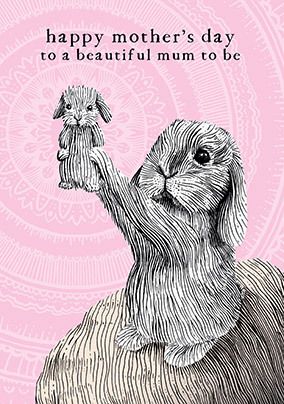 Mum to Be Bunnies Mother's Day Card | Funky Pigeon