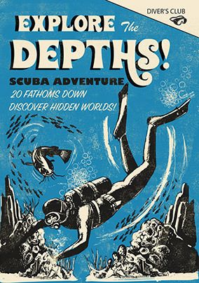 Diver Birthday Card | Funky Pigeon