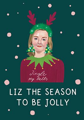 Liz The Season to be Jolly Christmas Card | Funky Pigeon