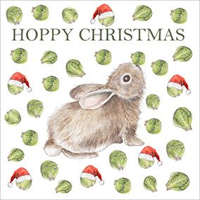Bunny Rabbit Christmas Card | Funky Pigeon