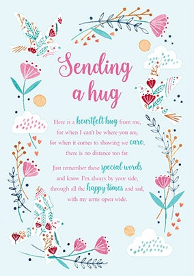 Sending A Hug Card | Funky Pigeon