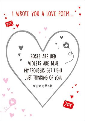 Love Poem Secret Message Card | Funky Pigeon